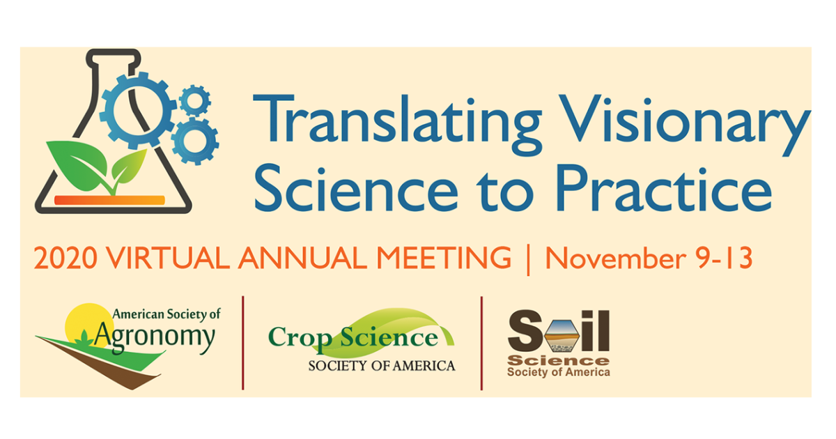 2020 ASA, CSSA, and SSSA International virtual annual meeting ...